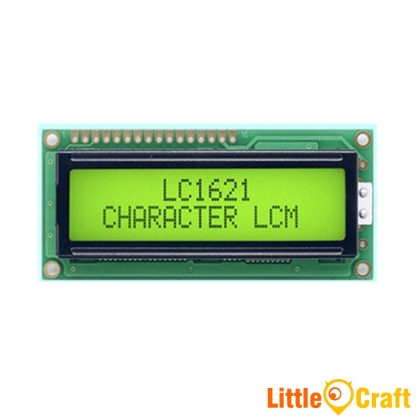 Character LCD Display 1602 Yellow Blacklight