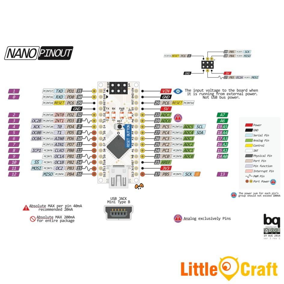 Arduino Nano Shield Schematic
